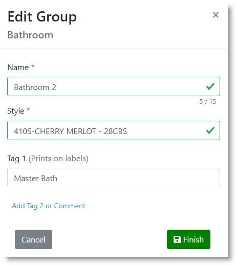 Edit a Group